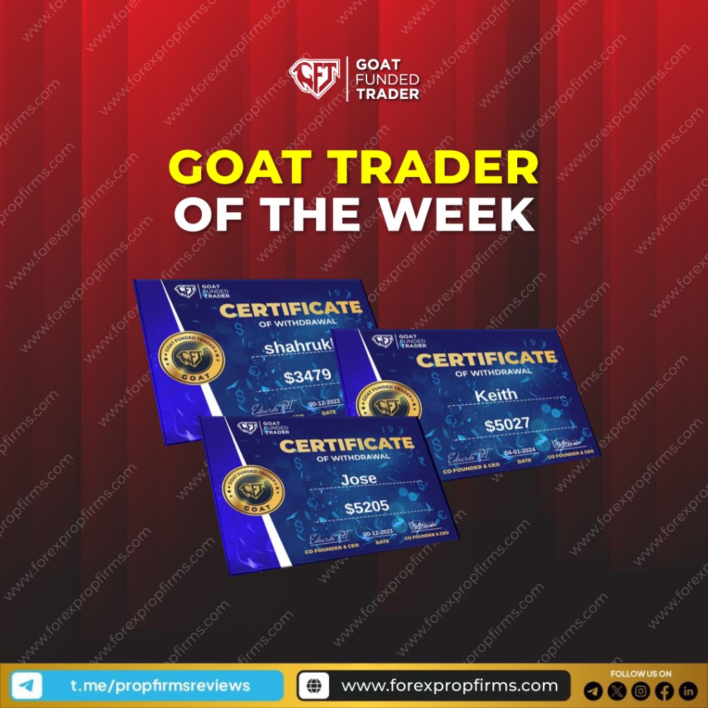 GOAT FUNDED TRADER WEEKLY CHAMPIONS! - Forex Prop Firms